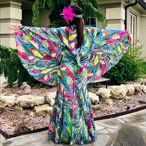 Vintage | Dresses | Vintage 3 Pc Set Handmade Costume Colorful Crazy ...
